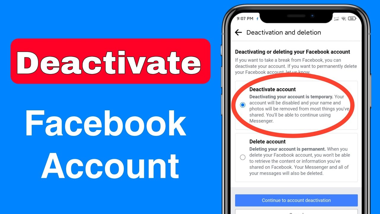 How to Deactivate Facebook Account | Deactivate Facebook Account | |fb ...