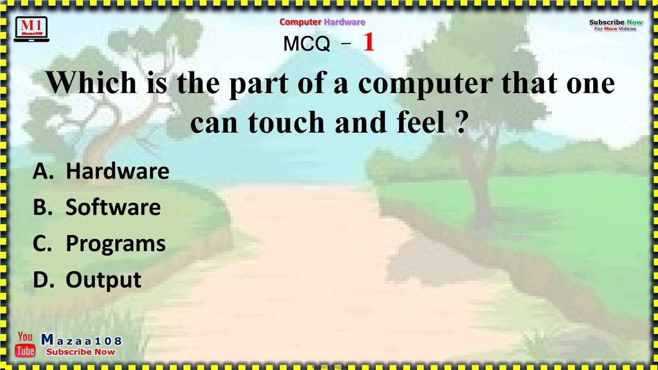 Which is the part of a computer that one can touch and feel , Computer ...