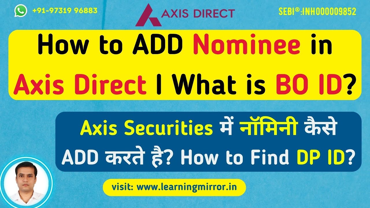 How to add nominee in Axis Direct online | How to update nominee in ...