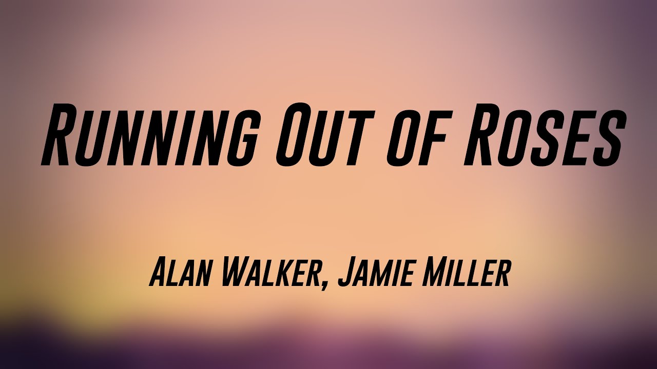 Running Out of Roses - Alan Walker, Jamie Miller (Lyrics Version) 🎙 ...