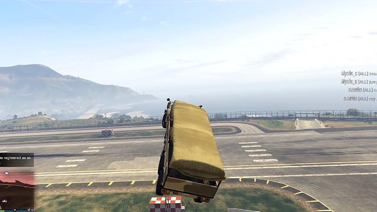 JUMPING OVER THE FORT ZANCUDO MILITARY BASE WITH A BARRACKS TRUCK (Gta ...