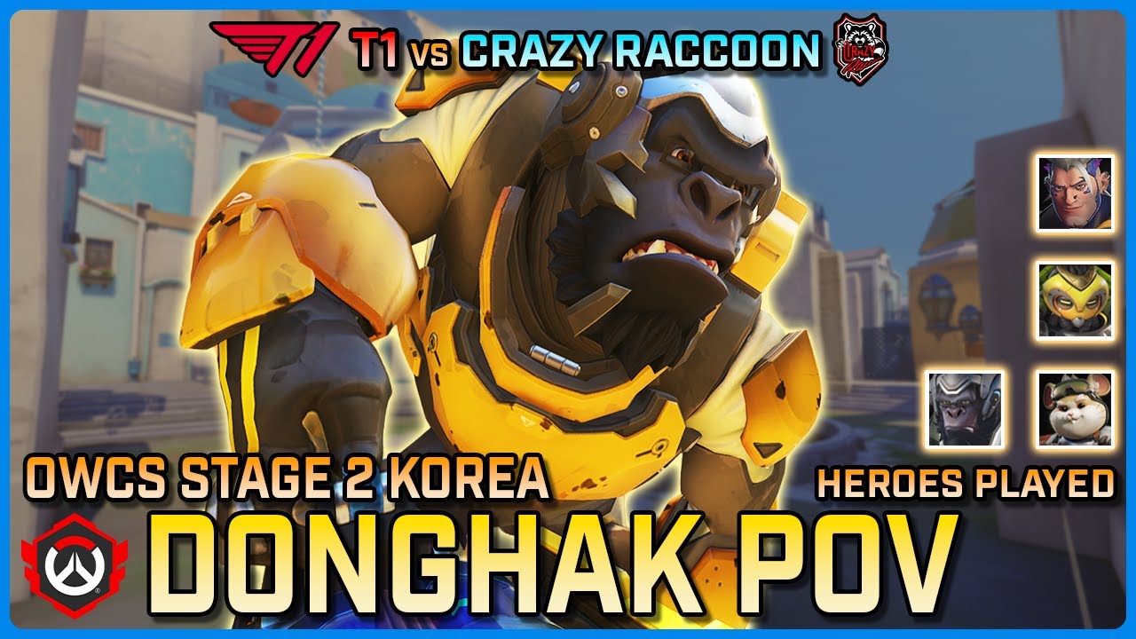 [ DONGHAK ] Crazy Raccoon vs T1 | Seeding Decider Match | OWCS Korea ...