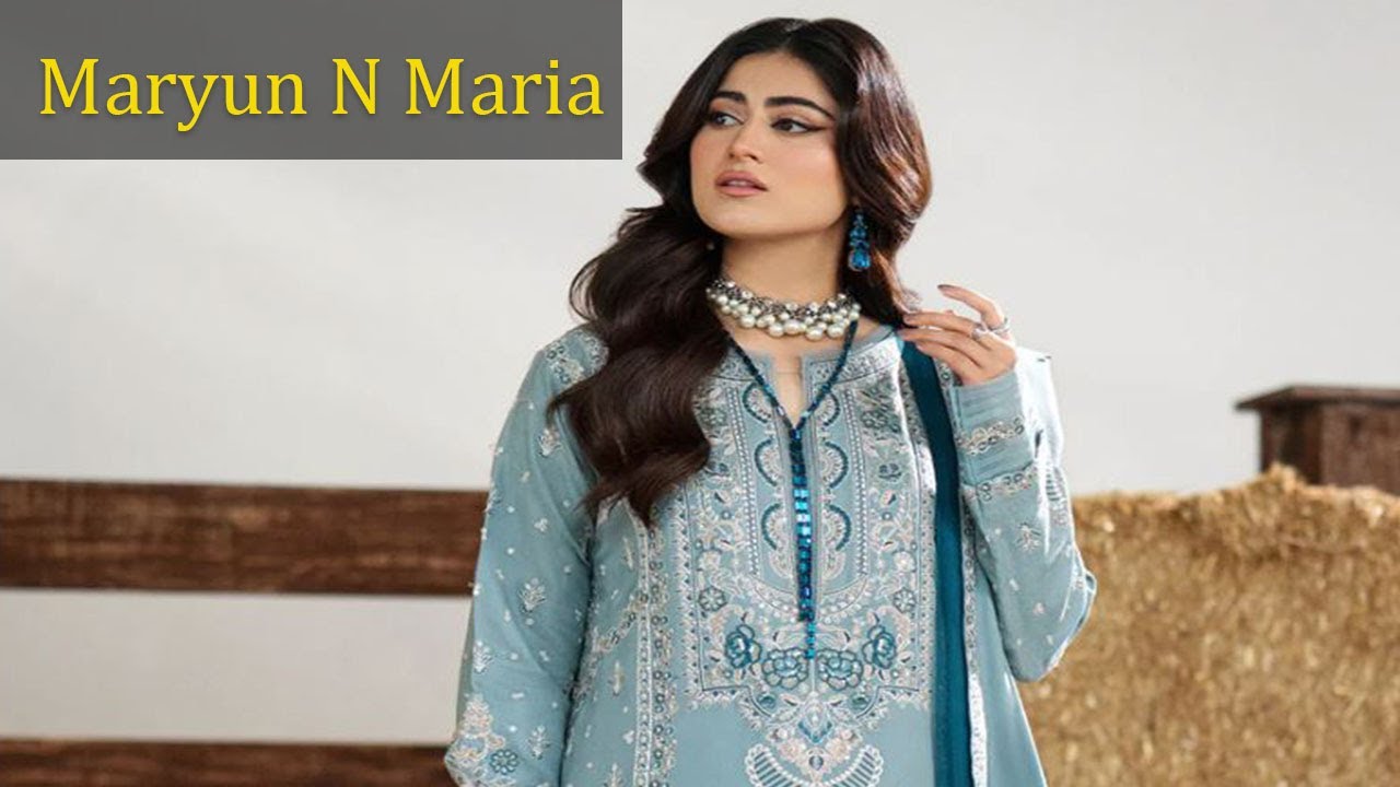 Maryum n Maria unstitched winter collection | fashionista 2023 - YouTube