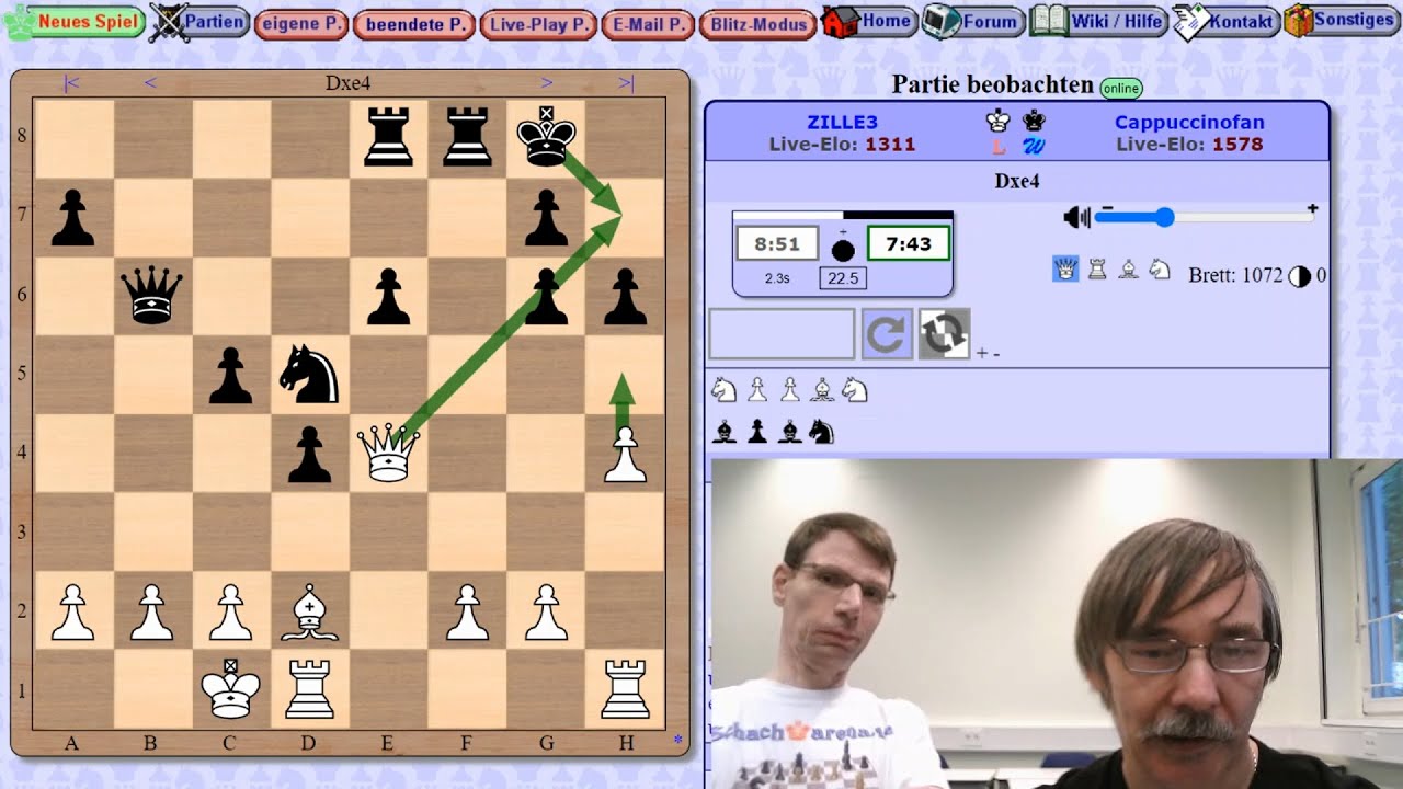 Battle auf Schacharena Z3 vs. Cappu - YouTube