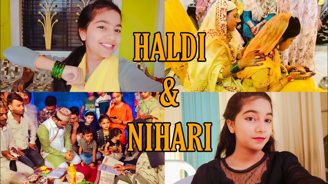 Haldi Morning 💛 & Nihari Night 🤗 | Adina Noor Vlogs - YouTube
