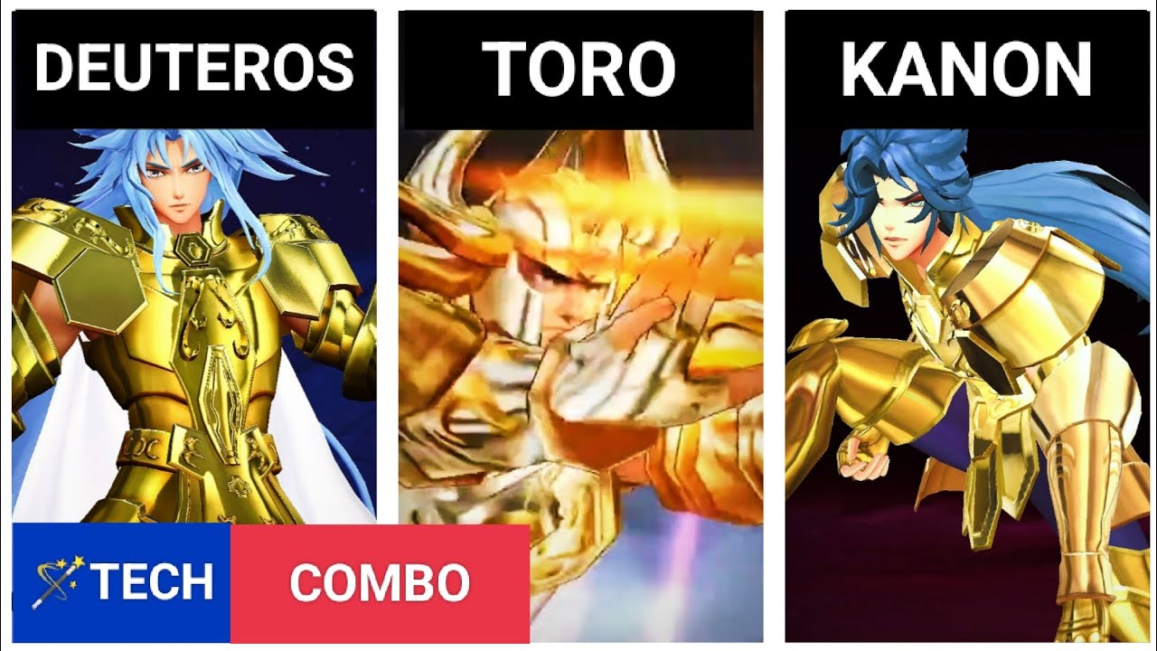 Tech: Deuteros + Toro + Kanon - Turbo toro - Saint Seiya Awakening - YouTube