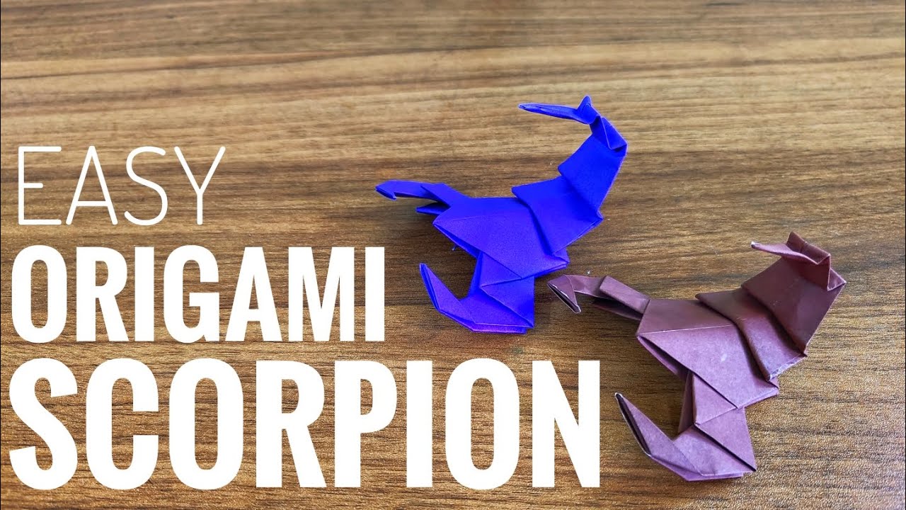How To Make Easy Origami Scorpion🦂 #viralvideo #tutorial #origami # ...