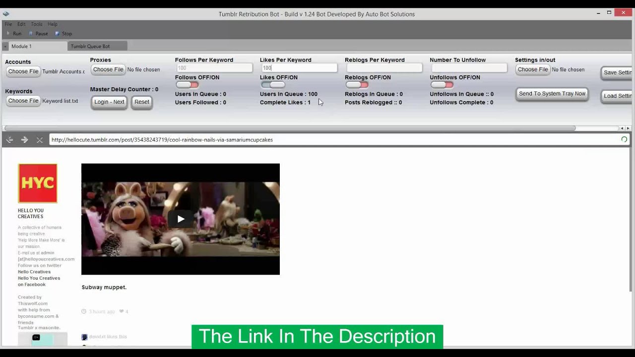 Tumblr Bot * Tumblr Retribution Bot - YouTube