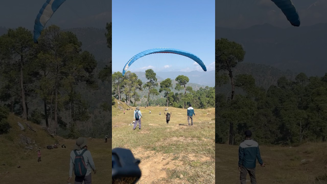 Paragliding training course Bageshawar uk - YouTube