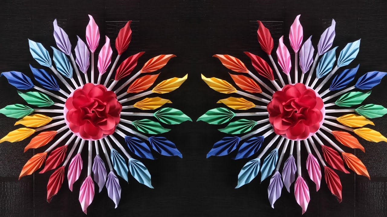 DIY / Colorful Paper Wall Hanging Ideas / Cardboard Crafts Designs ...