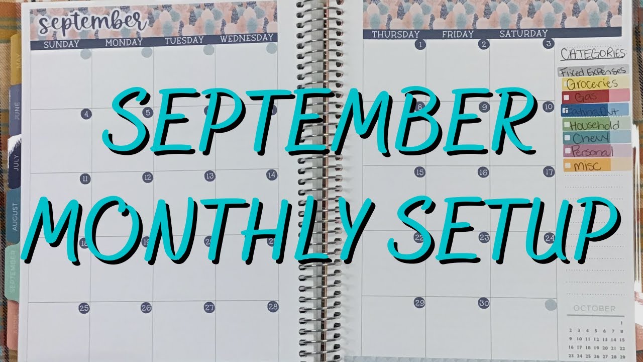 September Setup 2022 // Budget Planner for Expense Tracking - YouTube