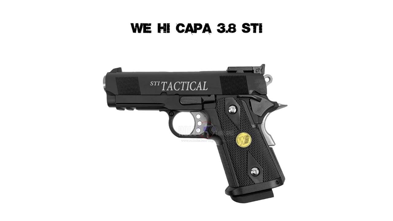 รีวิว WE Hi capa 3.8 STi - YouTube