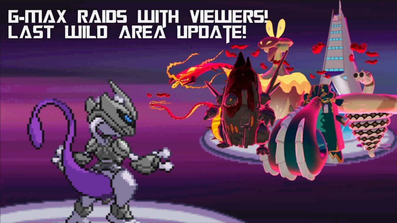 Pokemon SWSH G-Max Raids WITH VIEWERS! Last Wild Area Update! - YouTube