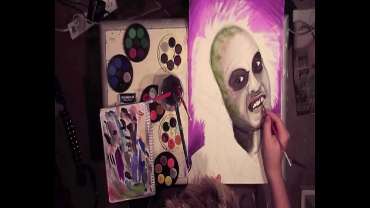 Beetlejuice Speed Art - YouTube