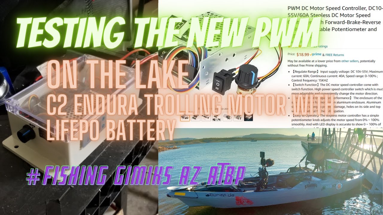 PWM Test Run On The Lake C2 Endura 30lb Trolling Motor Miady 12V 16Ah pwm-test-run-on-the-lake-c2-endura-30lb-trolling-motor-miady-12v-16ah