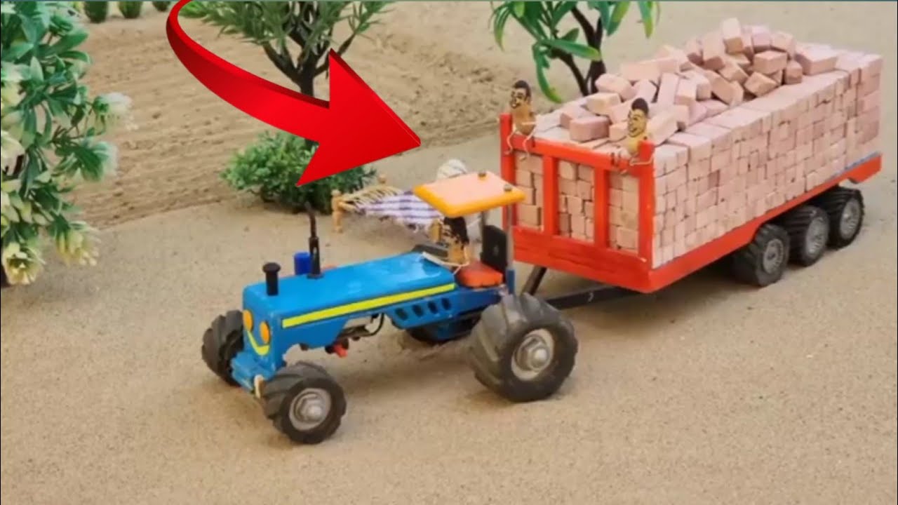 Top diy tractor making mini brick transport | DIY tractor and mini ...