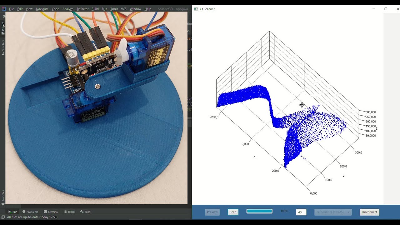 STM32 and JavaFX Tutorial - Spherical ToF 3D Scanner (VL53L0X) - YouTube