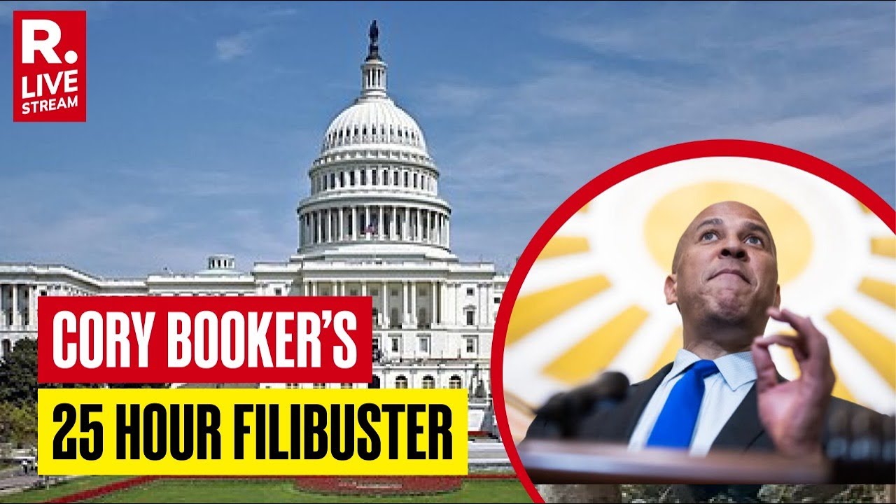 Cory Booker’s 25 Hour Long Filibuster Live | Trump | US Senate ...