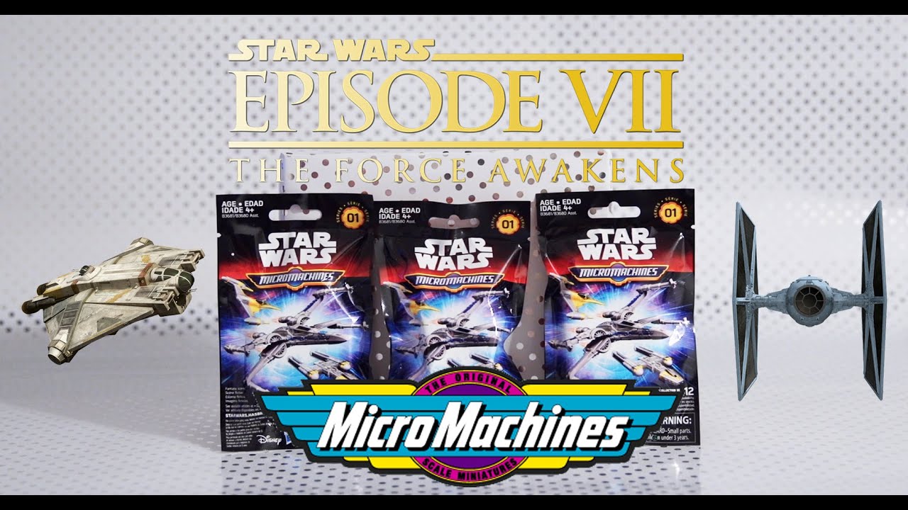 Star Wars Micro Machines The Force Awakens Surprise Packs Toy Video ...