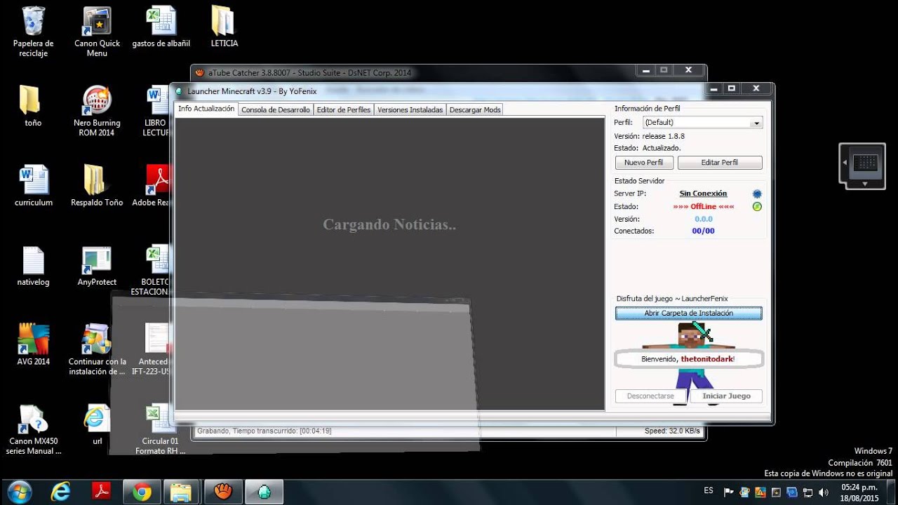 como descargar launcher fenix para minecraft 1.8.8 o actualisaciones ...