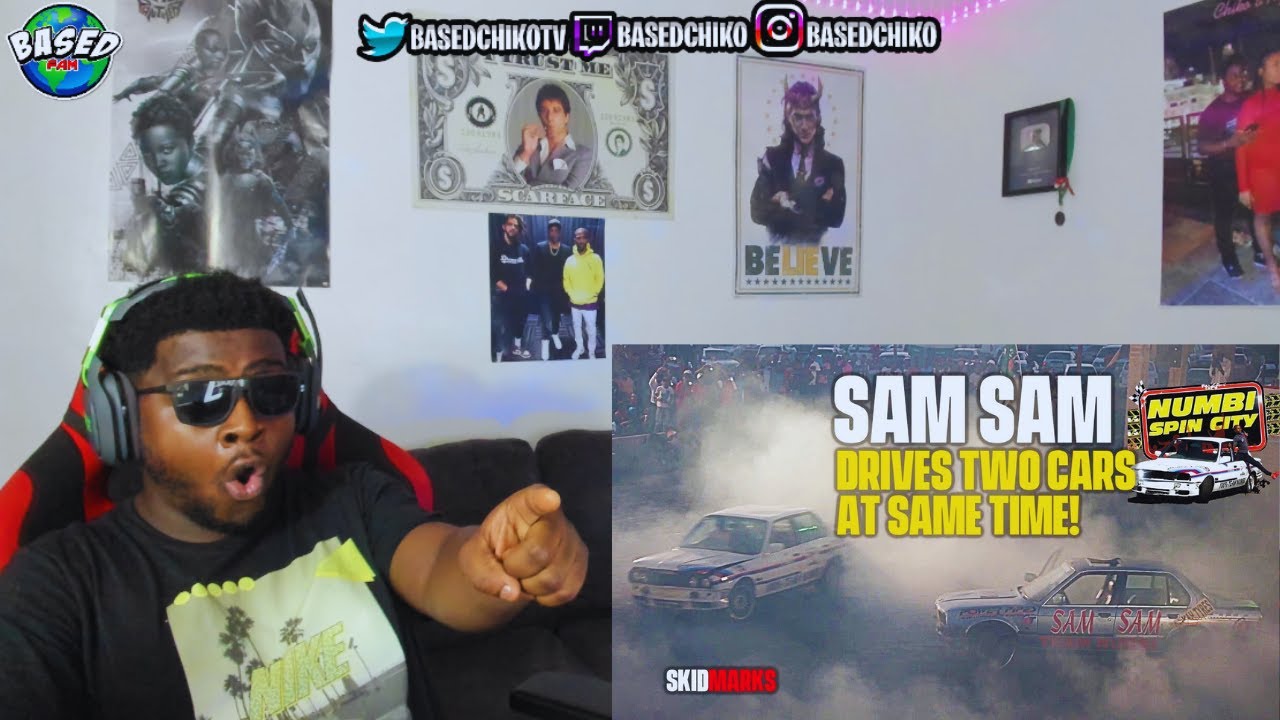 SAM SAM driving TWO CARS at the same time | REACTION - YouTube