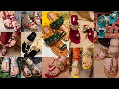 unique and different designs of kolhapuri chappal for girls 2023🩴👡 ️# ...