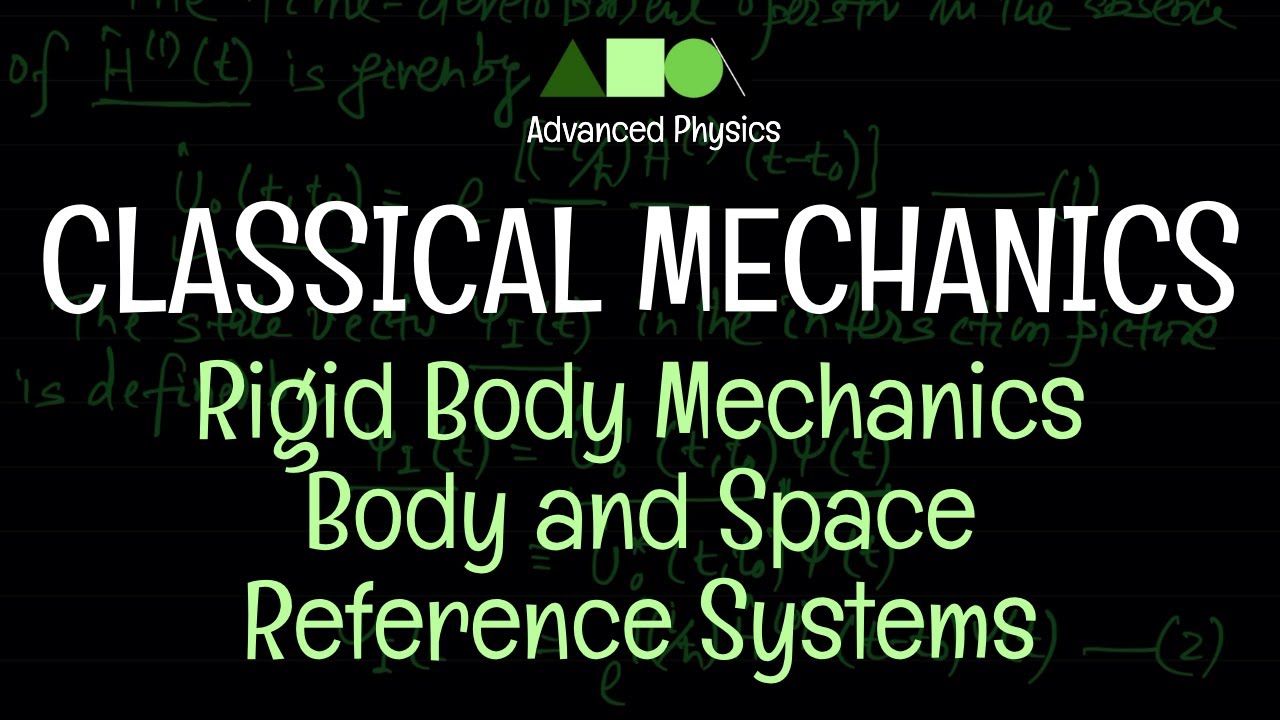 Classical Mechanics - Rigid Body Mechanics : Body and Space Reference ...