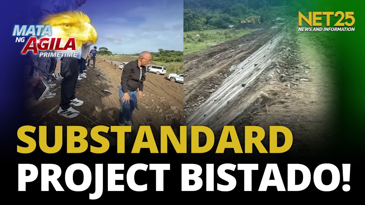 Substandard flood control project sa La Union - YouTube