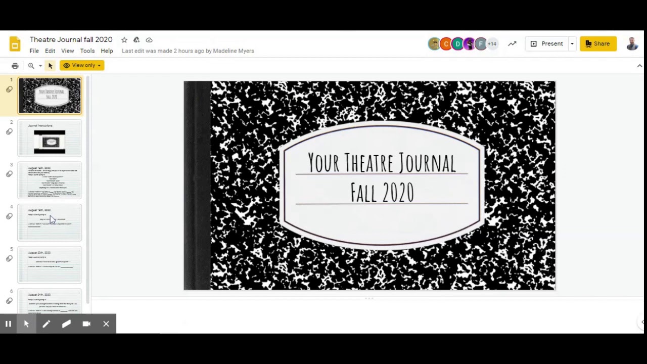 Theater Journal Assignment - YouTube