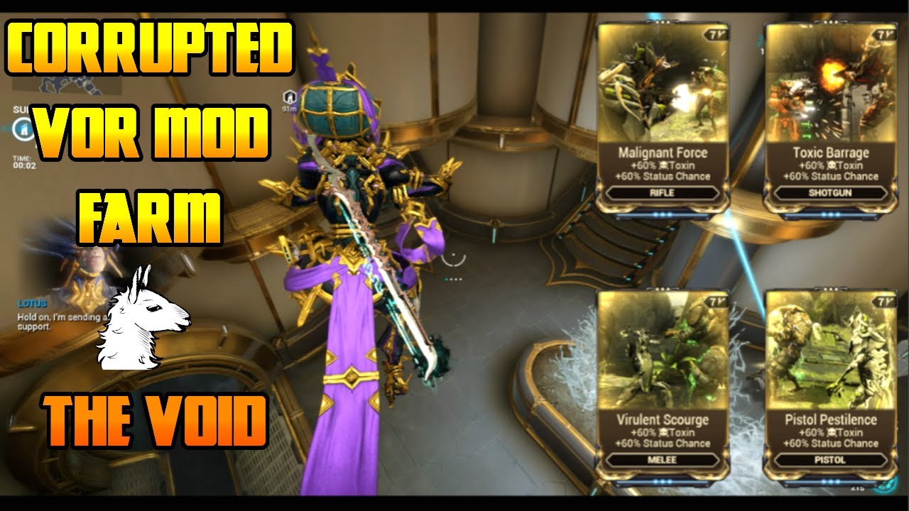 Let's Play Warframe - Corrupted Vor Mod Farm - Part 1 (Co op) - YouTube