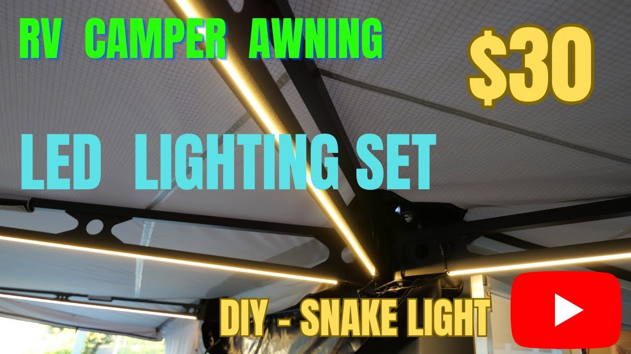 RV CARAVAN LED AWNING strip LIGHTS SET - for $30 !! - YouTube