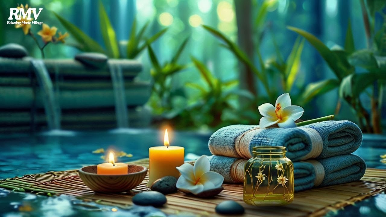 Relaxing Spa Music with Water Sounds for Relieve Worry and Anxiety 🌿 ...