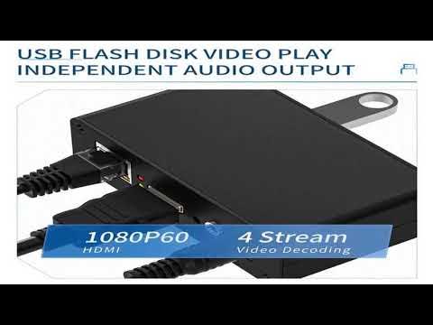 FHD IP to HDMI Video Decoder Stream H.265 H.264 RTSP SRT RTSP Rtmp USB Flash Disk Player - YouTube