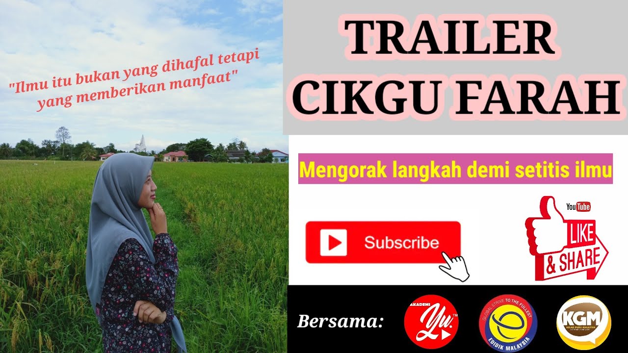 Trailer Channel Cikgu Farah - YouTube