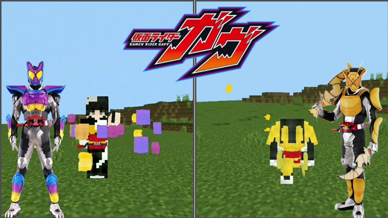 New Addon Kamen Rider Gavv For Minecraft PE/BEDROCK 1.21 - YouTube
