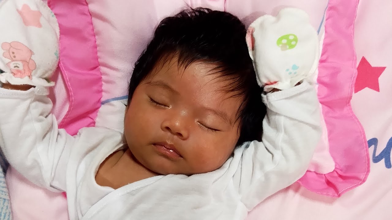 Our sleeping beauty and cute baby Arabella - YouTube