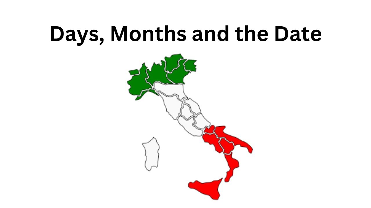 Italian - days, months and dates - YouTube