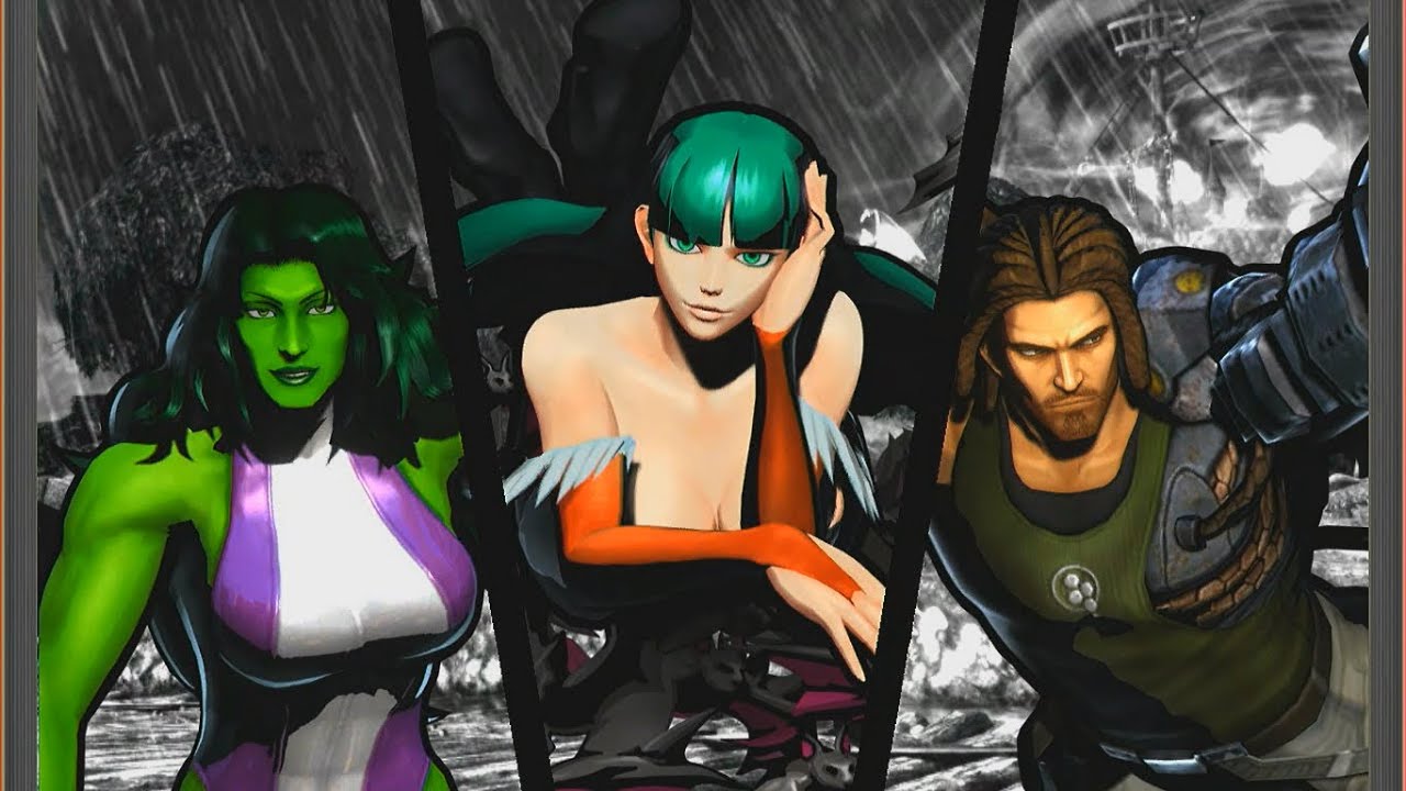 Ultimate Marvel VS Capcom 3 Morrigan She Hulk Spencer request - YouTube