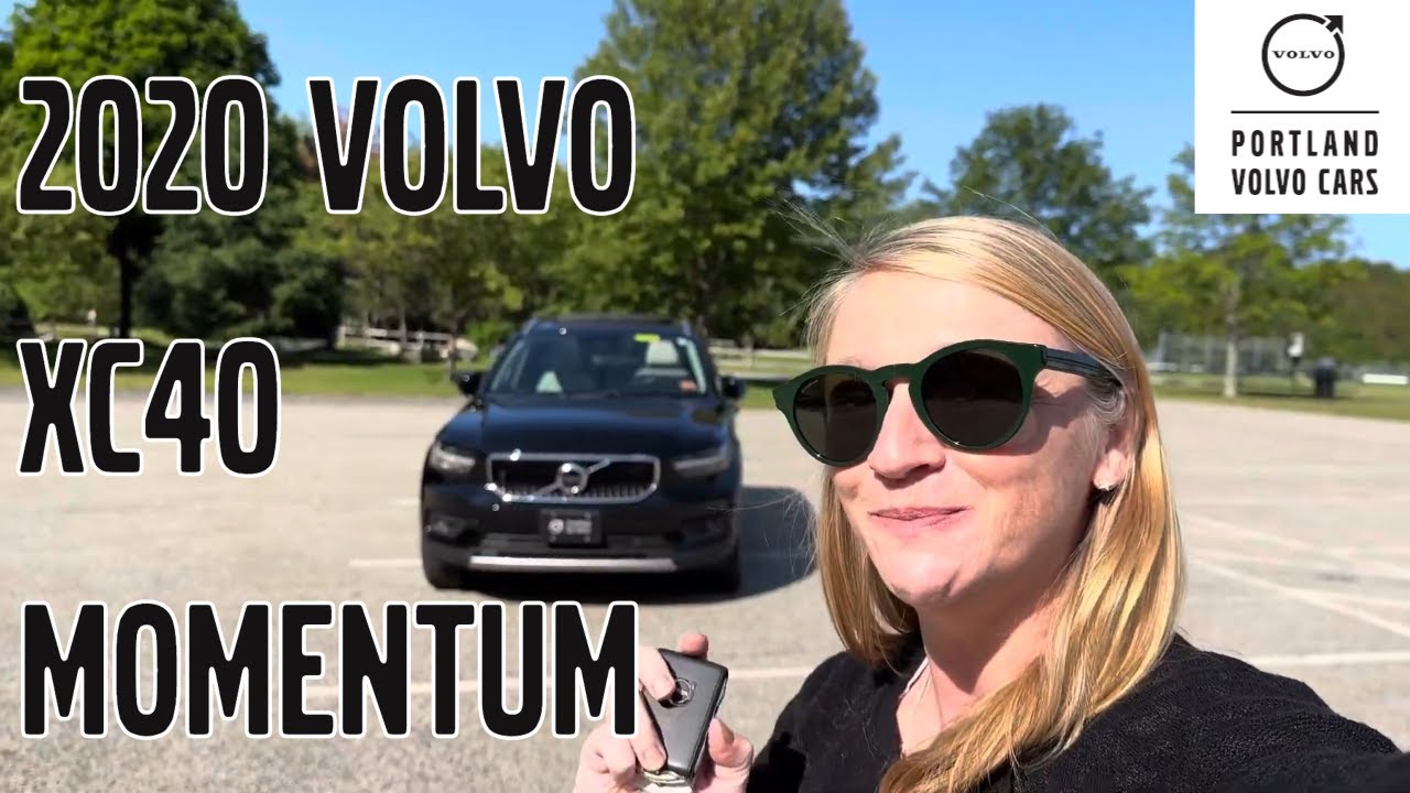 2020 Volvo XC40 in Black Stone / Solstice Walkaround with Heather - YouTube