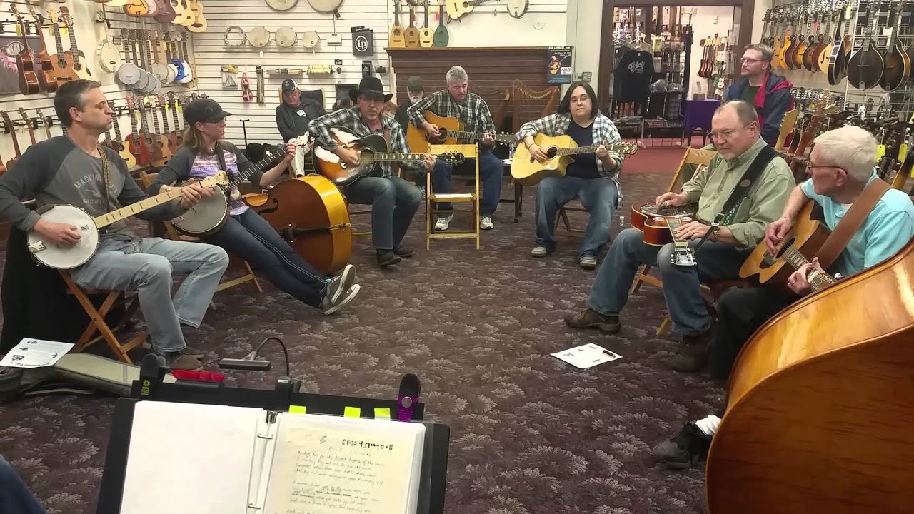 Thursday night Jam session at Elderly Instruments - YouTube