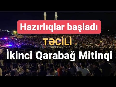 Elmlər Akademiyasından Milli Məclisə yürüş-mitinq - İkinci Qarabağ Mitinqi