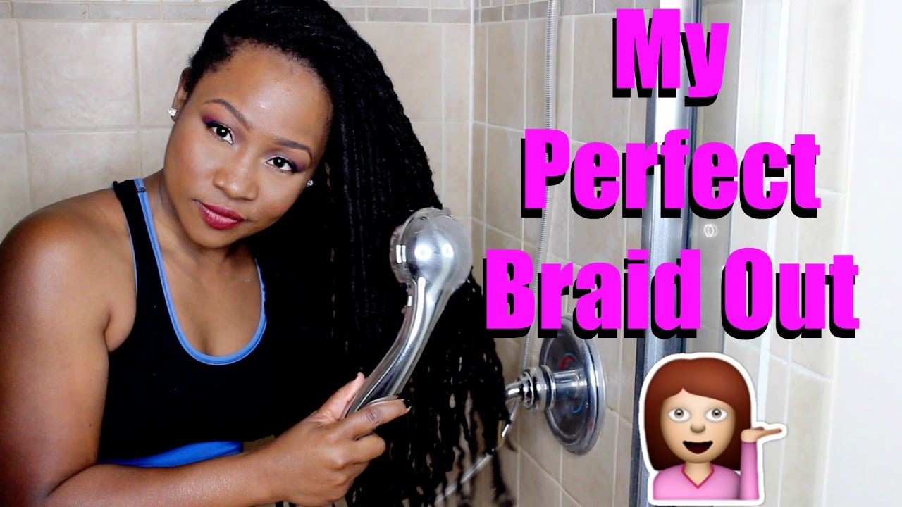 My Perfect Loc Braid Out - YouTube