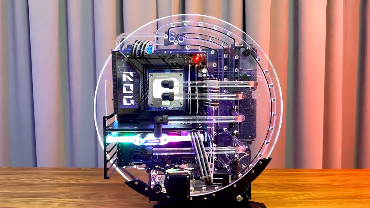 Experience the Supercharged Circle Shape Custom Water Cooling PC Build ...