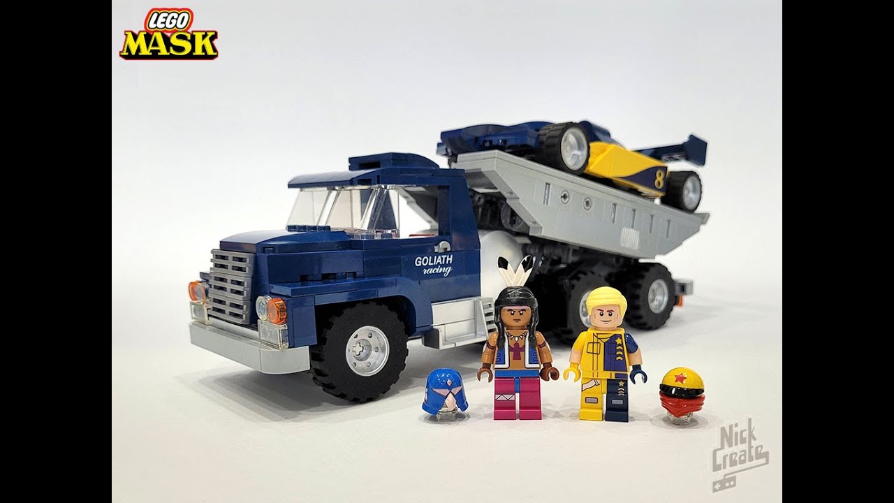 Lego M.A.S.K. Goliath - Transformation of Racer and Transport Truck ...