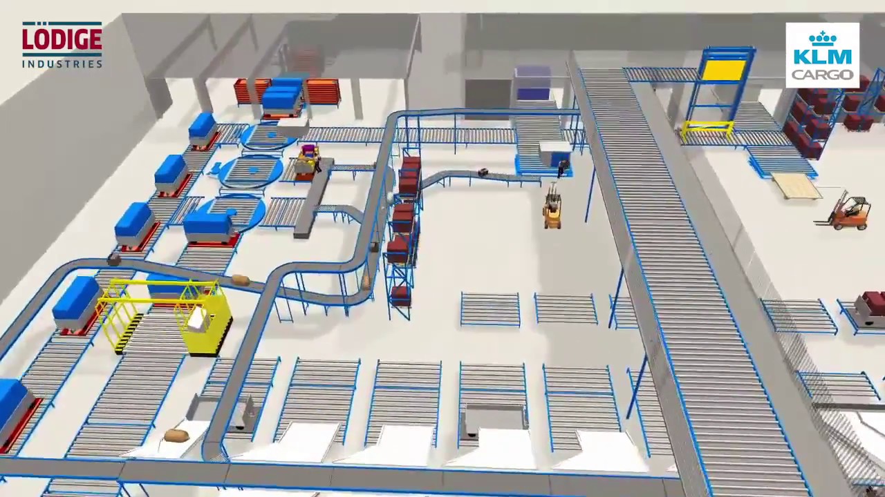 Lödige Industries - KLM Cargo - VG1 - Material Handling System - YouTube