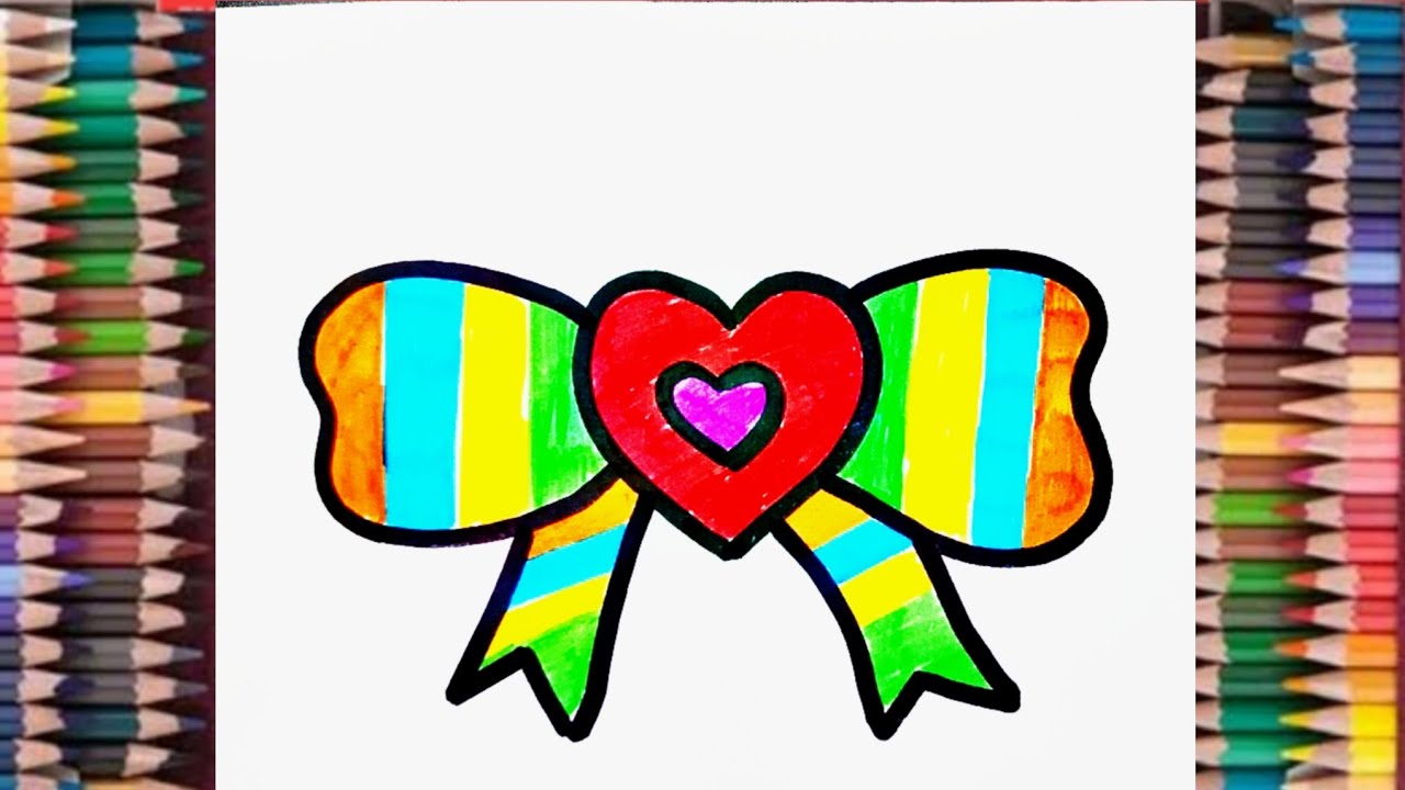 HOW TO DRAW A CUTE BOW - YouTube