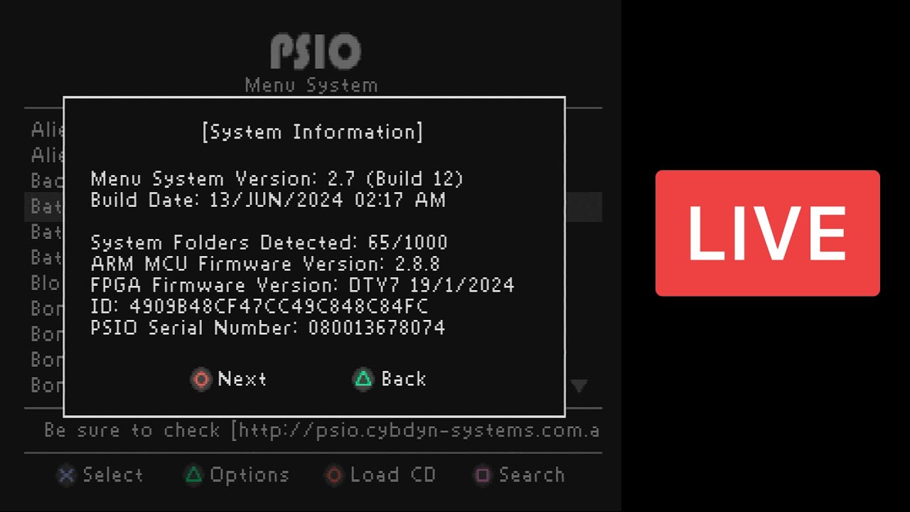 🔴 LIVE: Playstation - PSIO v2.7 (Build 12) "New Firmware | Nova ...
