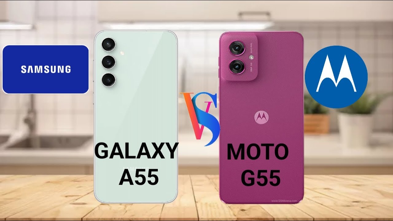 Samsung galaxy A55 vs Motorola moto G55 - YouTube