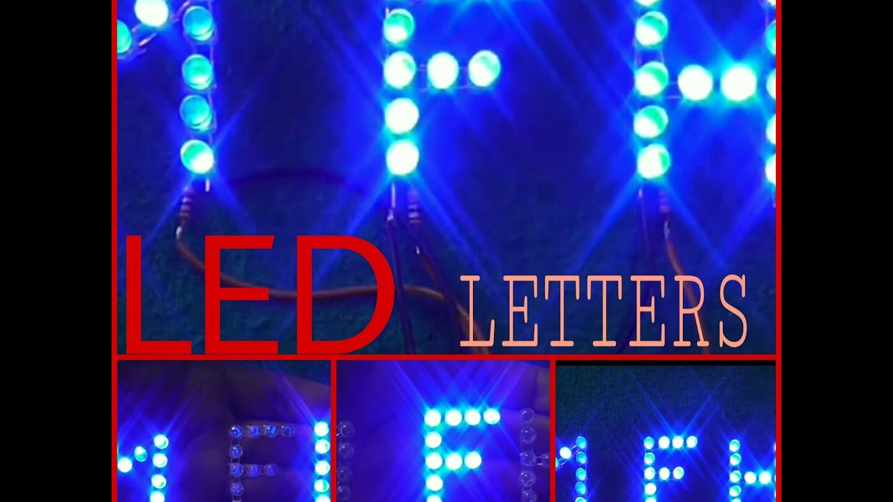 DIY how to make led letters - YouTube