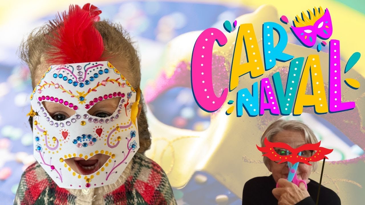 🎭 DIY Carnival Mask Tutorial! 🎨 Step-by-Step Craft with Teacher Tineke 🎉 #carnaval #masker - YouTube